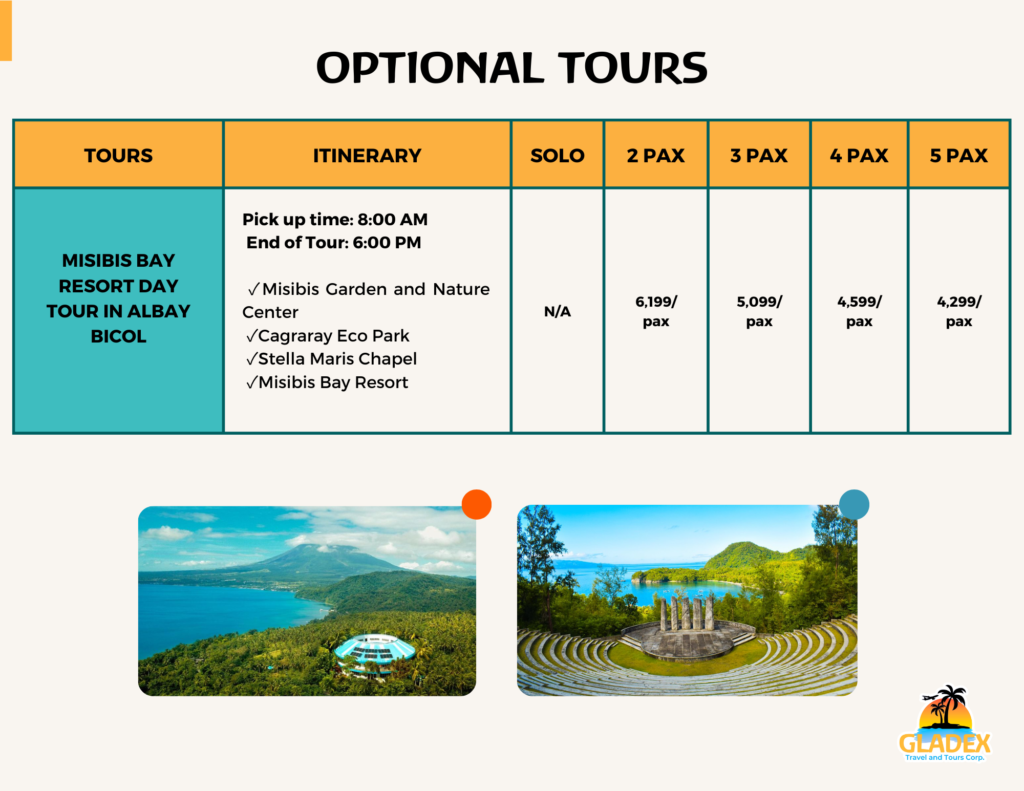 3D2N LEGAZPI PACKAGE 2: WHOLE DAY ALBAY BICOL TOUR WITH MAYON SKYLINE ...