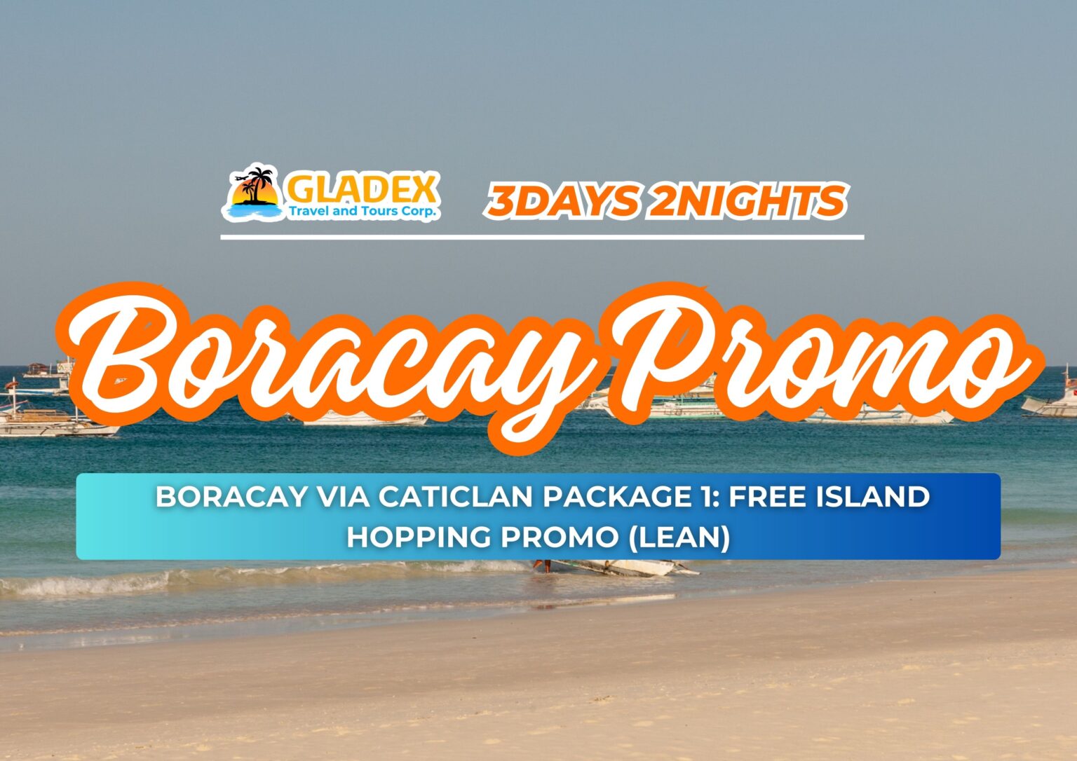 3D2N BORACAY VIA CATICLAN PACKAGE 1: FREE ISLAND HOPPING PROMO (LEAN ...